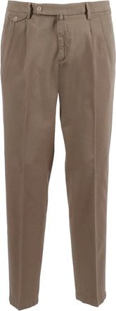 BRIGLIA 1949 Homme, Pantalons, Brun, Taille: XL Slim-fit Pantalons