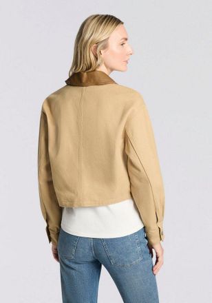 HUGO BOSS Kurzjacke Andeso im Boxy Fit, cropped