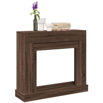 vidaXL Vidaxl - Cadre de chemin&eacute;e ch&ecirc;ne marron 100x30x87,5 cm bois ding&eacute;nierie