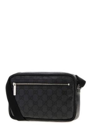 Gucci Mens Gg Fabric Mini Gucci Essence Classic Crossbody Bag Blackblackblkblk Borse A Tracolla
