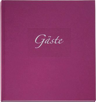 Goldbuch Goldbuch 48 048 Seda Gästebuch, Pappe, brombeere, 23 x 25 cm
