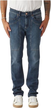 Jeckerson Homme, Jeans, Bleu, Taille: W34 Jeans Toppa