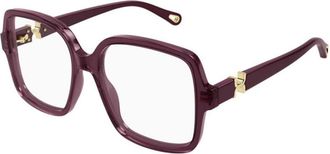 Chlo&eacute; Femme, Accessoires, Rouge, Taille: 54 MM Lunettes