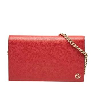 Gucci Pre-owned Betty Wallet on Chain - Femme - Pre-owned - Rouge - Taille: ONE Size