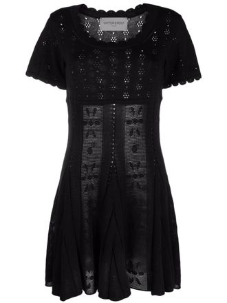 Viktor & Rolf robe &agrave; manches courtes - Noir