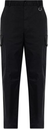 Moncler Homme, Pantalons, Noir, Taille: 2XL Pantalon Cargo en Gabardine de Coton M&eacute;lang&eacute;