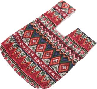 IFUNDOM Baumwoll Handgelenktasche Damen Strickwerkzeug Tragetasche Klein Atmungsaktiv mit Muster f&uuml;r Alltag und Handgelenk