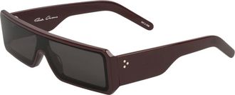 Rick Owens Homme, Accessoires, Rouge, Taille: ONE Size Gethshades Lunettes de soleil