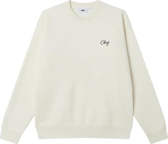 Obey Homme, Sweatshirts et sweats &agrave; capuche, Blanc, Taille: XL Paper Rose Crew