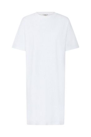Oxmo Minikleid OXNSandy Schlichtes T-Shirt-Kleid mit Rundhals-Ausschnitt