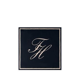 Tommy Hilfiger Foulard en soie avec motif monogramm&eacute;