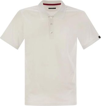 Fay Homme, Tops, Blanc, Taille: 2XL Polo &agrave; Manches Courtes en Coton
