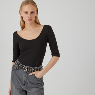 La Redoute Collections T-shirt Col Danseuse