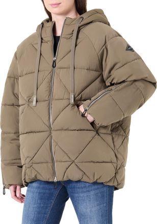 Replay Damen Steppjacke mit Kapuze, Army Green 435 (Gr&uuml;n), M