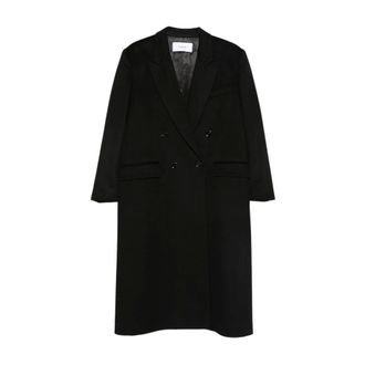 Lardini Femme, Manteaux, Noir, Taille: 36 FR Martin Double-Breasted Coat