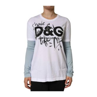 Dolce & Gabbana Damen, Oberteile, Wei&szlig;, MGr&ouml;&szlig;e