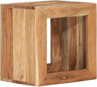 vidaXL Vidaxl - Tabouret en bois dacacia massif 40x30x40 cm - Table dappoint robuste - Id&eacute;al pour salon et couloir - Finition naturelle unique