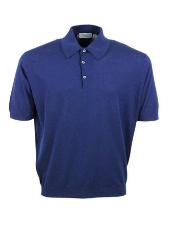 John Smedley T-Shirt - Bleu