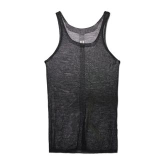Rick Owens Homme, Tops, Noir, Taille: L Top Transparent