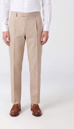 BRIGLIA 1949 Ma&szlig;geschneiderte Hose aus Schurwolle mit geradem Schnitt und Bundfalten