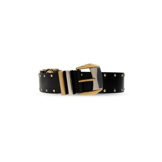 Versace Nieten-Lederg&uuml;rtel 4 cm - - Accessories - Damen - Schwarzk - 85 CM