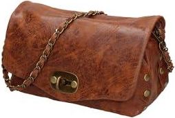 Gave Lux Sac &agrave; bandouli&egrave;re pour femme en cuir v&eacute;ritable Made in Italy 25x15x11 cm GLX228104323FBG, cuir, Taille unique