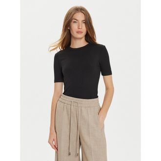 Tommy Hilfiger T-Shirt WW0WW43918 Schwarz Slim Fit