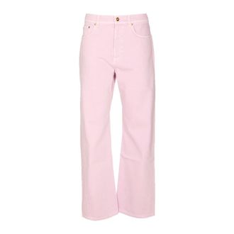 Alberta Ferretti Femme, Jeans, Rose, Taille: 38 FR Pantalone Denim Tinto