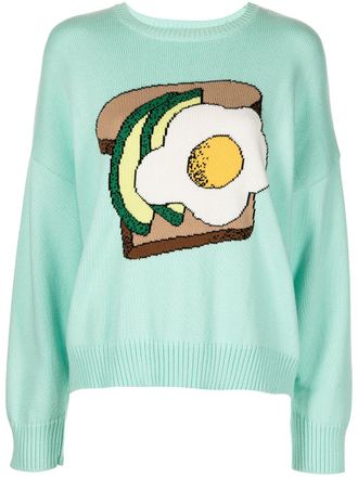 Monse pull Avocado Toast en laine m&eacute;rinos - Bleu