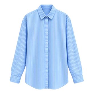 Mars&eacute;m Gestreiftes Hemd mit Knopfleiste - - Blouses & Shirts - Damen - Blau - S
