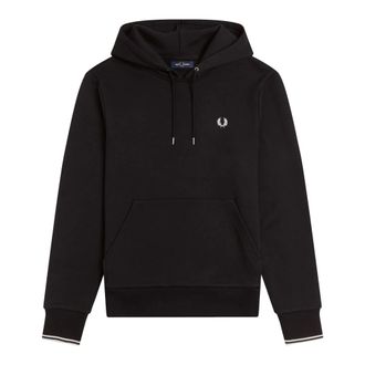 Fred Perry unisex, Sweatshirts et sweats &agrave; capuche, Noir, Taille: 2XL Tipped Hooded SweaT-shirt