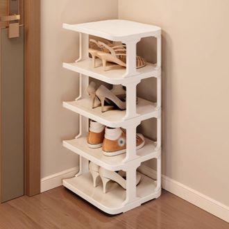 Generic Schuhregal aus PP-Kunststoff, Platzsparendes DIY-Schuhablage mit Mehreren Ebenen, Freistehender Schuhst&auml;nder for Eingangsbereich, Wohnzimmer, Schlafzi