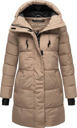 Marikoo Damen Winter-Steppjacke mit Kapuze & Fleecefutter - Kaituu