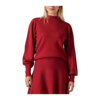 Y.A.S Yasfonny LS Strickpullover - - Knitwear - Damen - Rot - XL