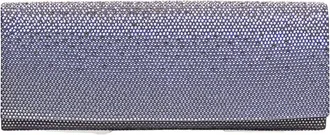 Gedebe Gedebe - Pochette Envelope Cristal D&eacute;grad&eacute; - Femme - Sacs - Bleu - Taille: ONE Size