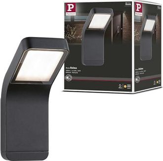 Paulmann 94744 luminaire dextérieur LED Applique Kulma Résistant à leau de mer IP44 90x174mm 3000K 7,5W 520lm 230V Anthracite Alu Blanc chaud