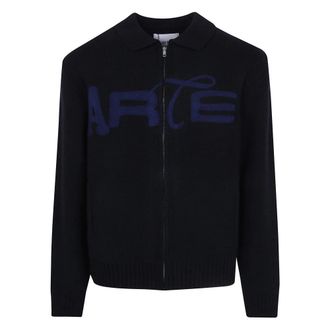 Arte Cardigans - - Knitwear - Herren - Schwarzk - L