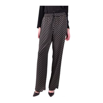 Michael Kors Polka Dot Schn&uuml;rhose - - Trousers - Damen - Schwarzk - M