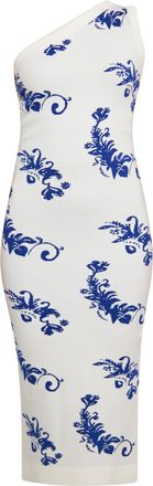 Mymo Kleid Frauen Wollweiss Blau