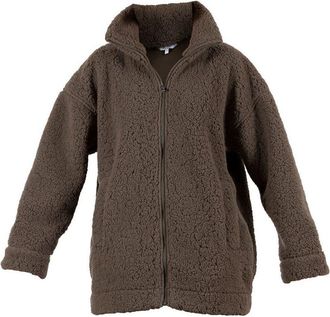 Blue Sportswear Fleecejacke Lax Bomber Teddyfleece Jacke in Braun oder Altrosa