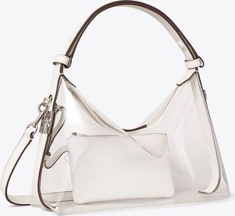 Tory Burch Damen Transparente Mellow Schultertasche