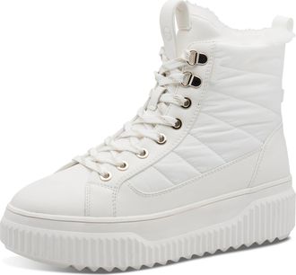 Tamaris Damen Stiefel Leder weiß 36