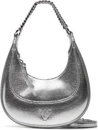 Pinko Handtasche Brioche Hobo Mini AI 24-25 PLTT 101433 A204 Silberfarben