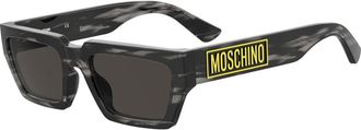 Moschino Homme, Accessoires, Gris, Taille: 55 MM Mos166/S Lunettes de soleil