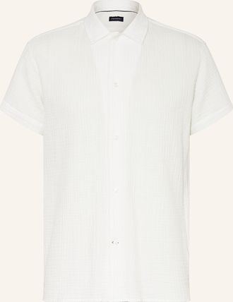 Strokesman's Strokesmans Resorthemd Comfort Fit Aus Musselin weiss