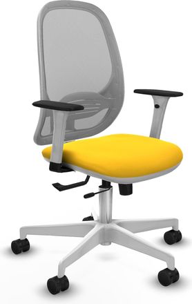 Piqueras y Crespo Cilanco Arbeitsstuhl mit 1D-Armen, h&ouml;henverstellbare Lendenwirbelst&uuml;tze, ausgestattet mit Syncro/Translack und Schneidschaum, mit Rollen von 65 mm, Ny