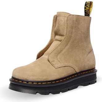 Dr. Martens Homme Zebzag Laceless Savannah Tan Eh Suede Plateforme, Noir, 37 EU