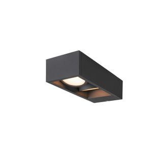 SLV ESKINA Frame WL W&auml;nde, Wege, Eing&auml;nge, LED Spot, Aufbauleuchte Aussen, Gartenlampe/IP65 3000/4000K 27W 2200/3500lm Anthrazit 95 Grad, Aluminium, 27W