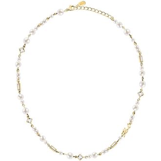 Karl Lagerfeld Collier en acier et cristal