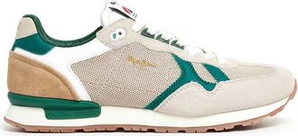 Pepe Jeans London Herren Brit Retro M Sneaker, Beige (Ecru White), 11